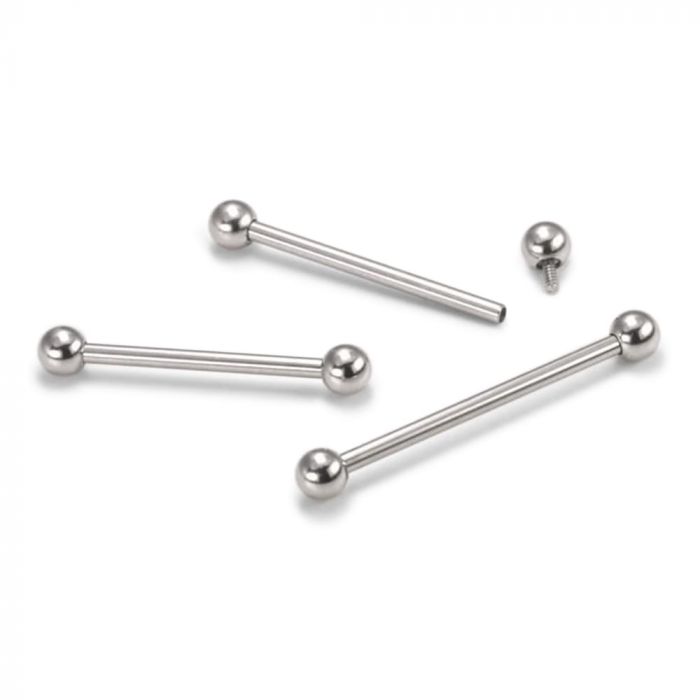 Internally threaded basic titanium barbell. – Labyrinth